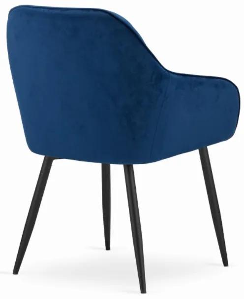 Sametová židle Vienna modrá