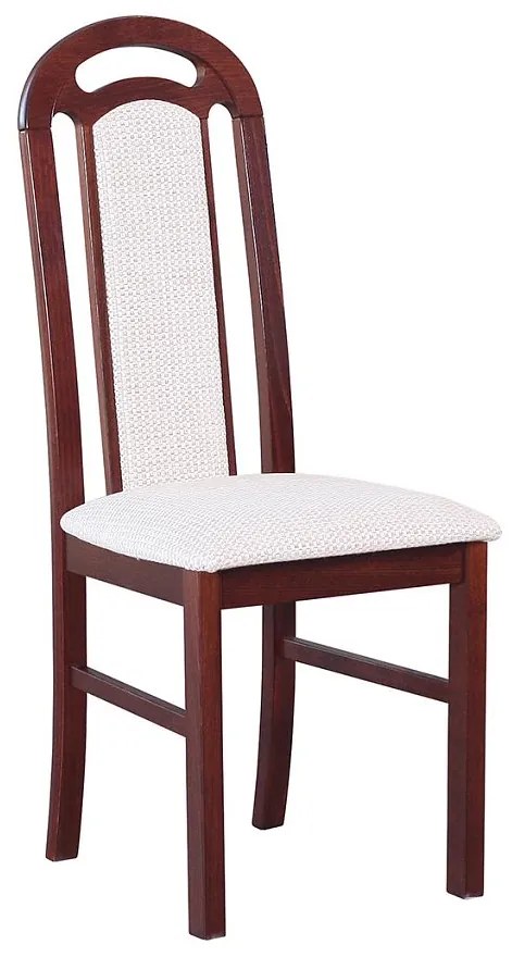 Jídelní židle Dagmar, masiv buku, ořech / 4, 43x101x40 cm