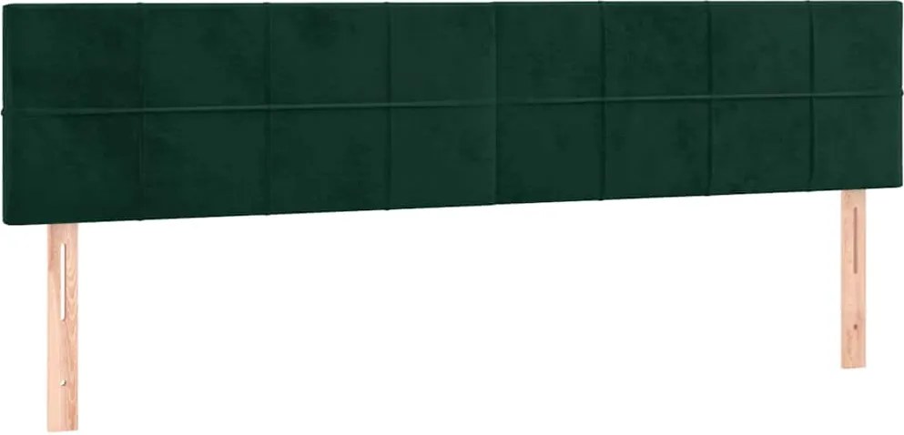Box spring postel s matrací tmavě zelená 180x200 cm samet 3141320