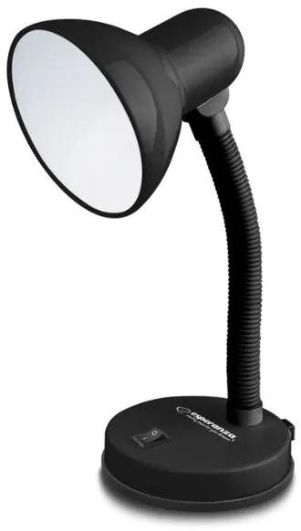 Stolní lampa na 1 žárovku E27, černá