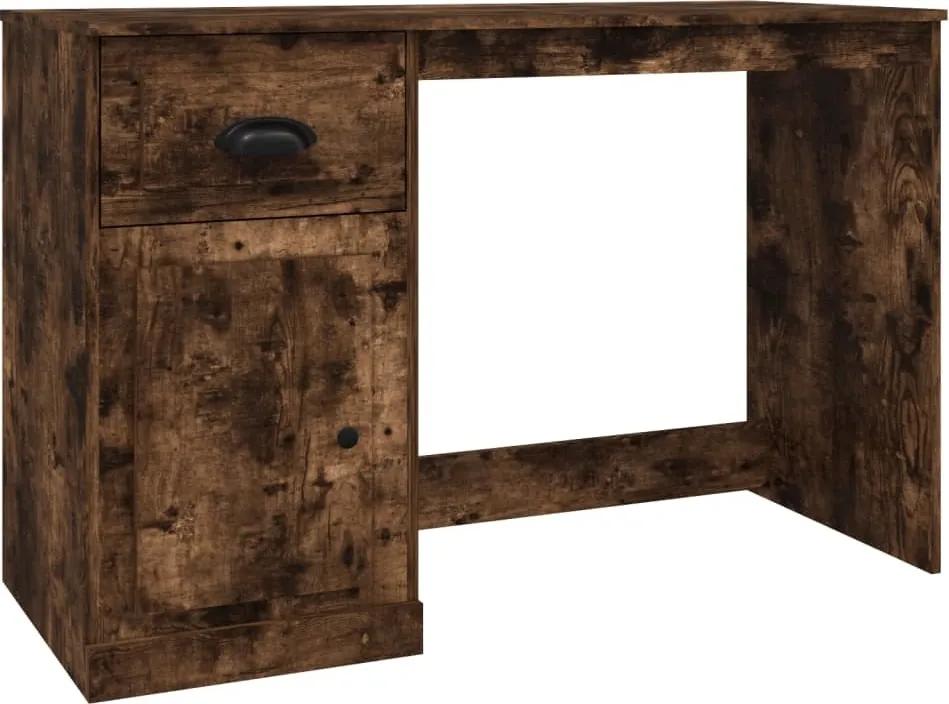 vidaXL Psací stůl se zásuvkou 115 x 50 x 75 cm kompozitní dřevo [816477] Barva: Bílá