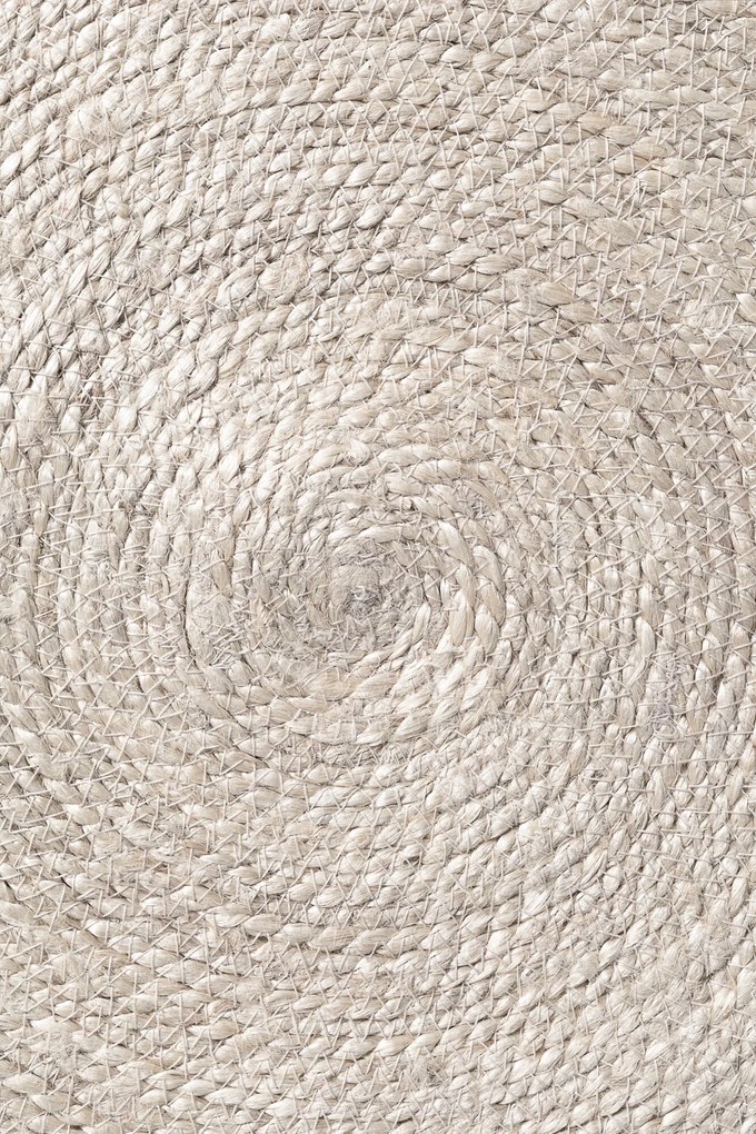 Hanse Home, Kusový koberec Jute Braided 106331 Natural Black kruh, 200x200 (průměr) kruh, černobílá, chodba / předsíň