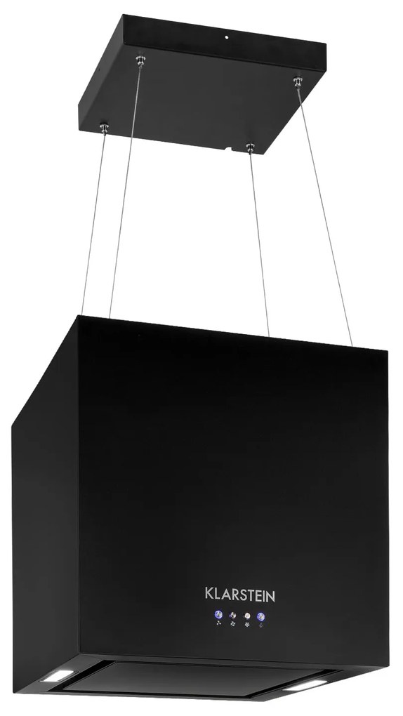 Kronleuchter, digestoř, 40 cm, ostrůvková, 596 m³/h, LED panel, A, černá