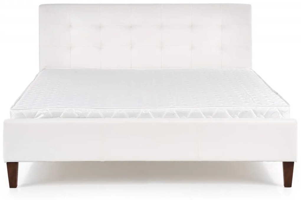 Čalouněná postel Samara 160x200 dvoulůžko bílá