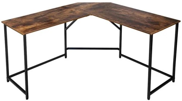 Rohový kancelářský stůl BRAGA Rustic