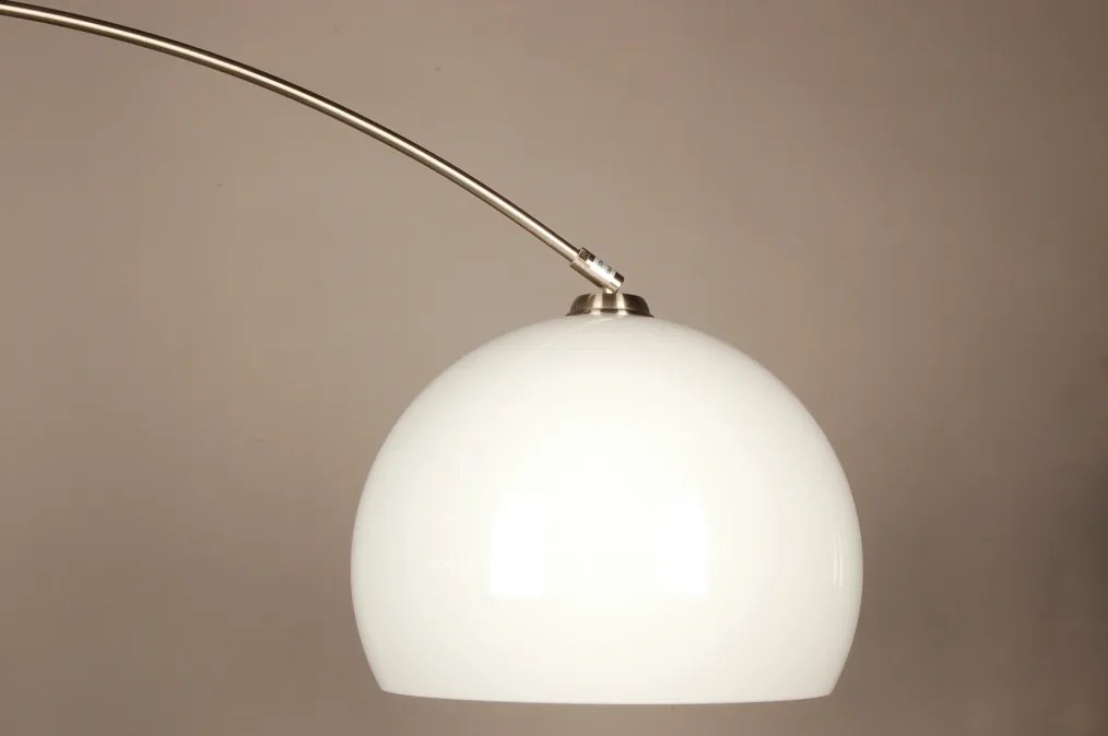 Stojací designová oblouková lampa Cannes Crema