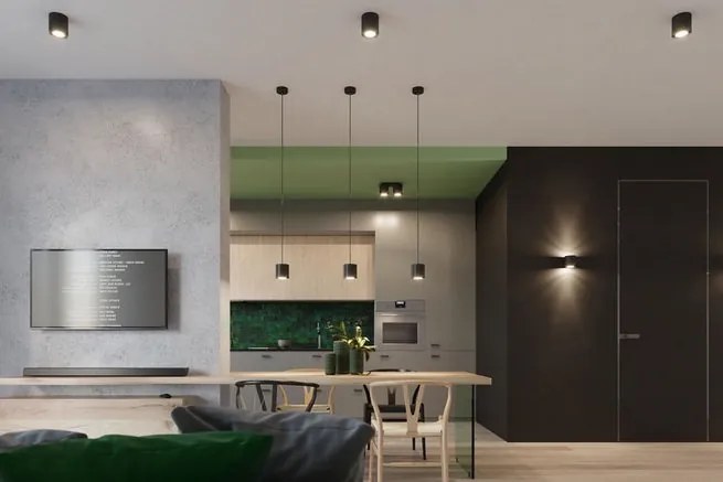Stropní svítidlo SOLLUX Orbis 2 GU10 2x40W bez zdroje SL.0054 černá