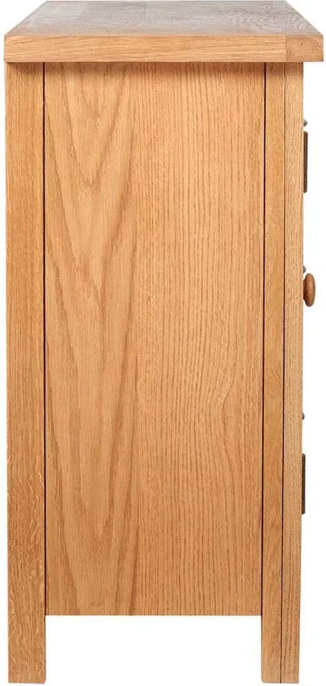 Příborník se 3 zásuvkami 110x33,5x70 cm masivní dubové dřevo 241677