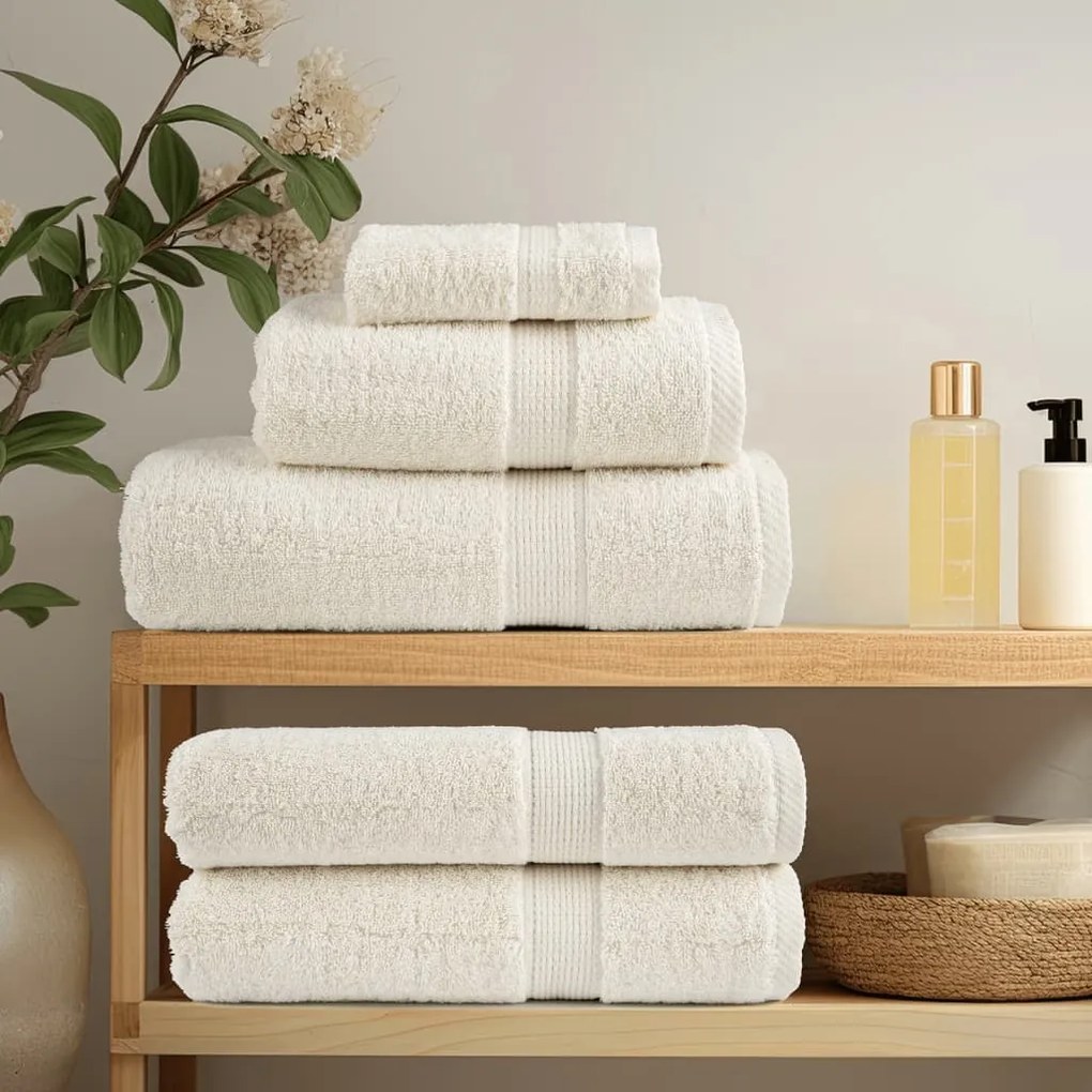 12dílná sada ručníků Premium SOLUND krémová 600 g/m² 137584