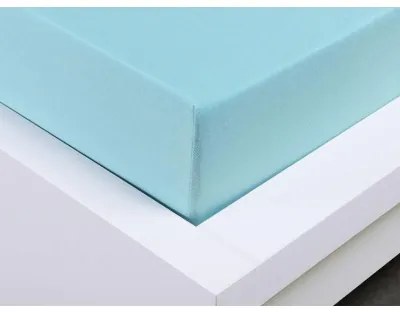 Jersey prostěradlo 180 × 200 cm Exclusive – světle modré