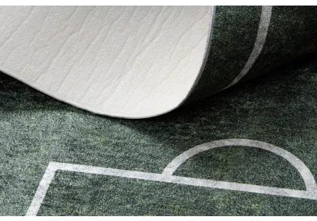 Dywany Luszczow Dětský kusový koberec BAMBINO 2138 pratelný Hřiště, fotbal, protiskluz, zelený Rozměr koberce: 80 x 150 cm