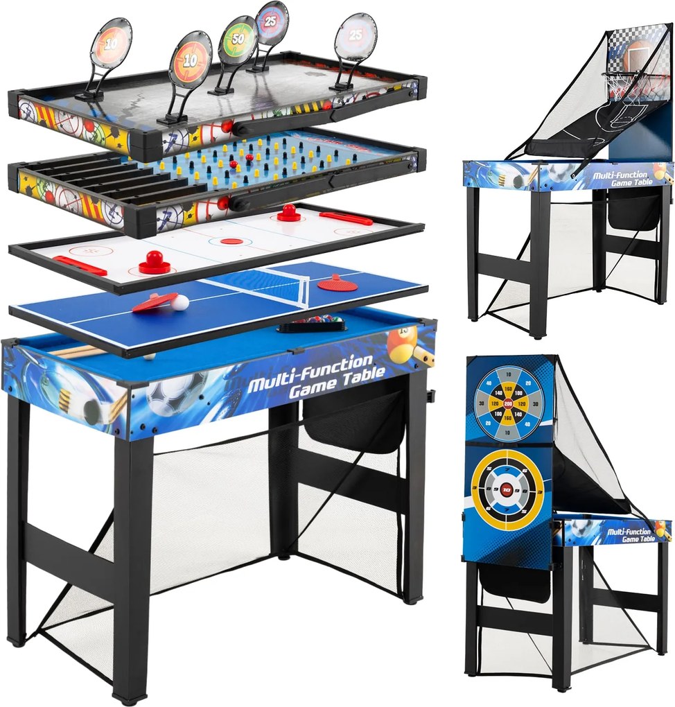 Costway 10-in-1 Combo herní stolní set Vícehraný stolní set s kulečníkem Hokej