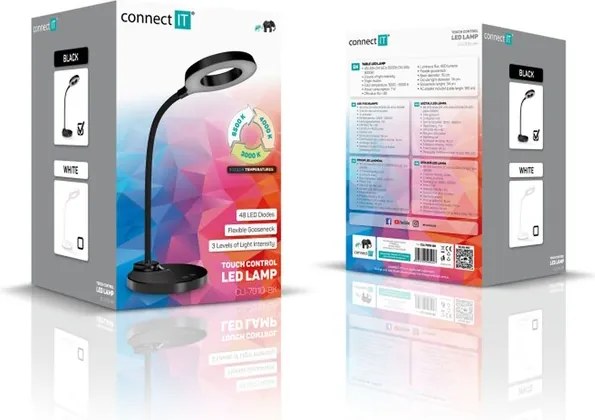 CONNECT IT GLOW stolní Led lampička černá CLI-7010-BK Černá