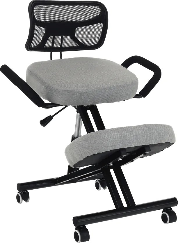 Ergonomická kľakačka, šedohnědá taupe / černá, RUFUS