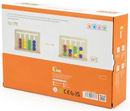 Dřevěná edukativní hra Viga 44707 Barvy a tvary