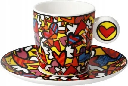 Espresso Šálek Vše, co potřebujeme, je Love 100 ml Romero Britto Goebel