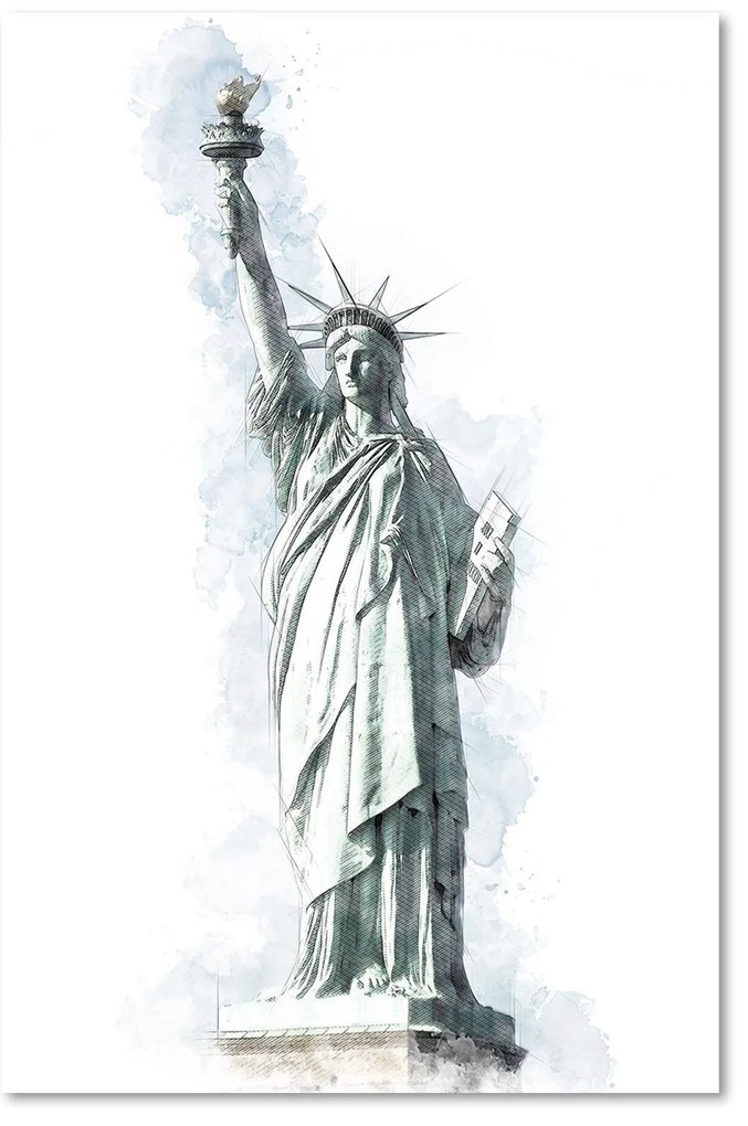 Gario Obraz na plátně Socha Svobody NY - Cornel Vlad Rozměry: 40 x 60 cm