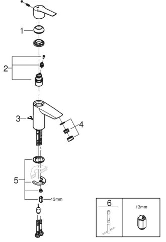 GROHE 32277002 - Umyvadlová baterie START velikost S lesklý chrom