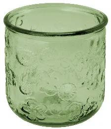 San Miguel VIDRIOS SAN MIGUEL !RECYCLED GLASS! Sklenice z recyklovaného skla "FLORA", 0,3L světle zelená (DOPRODEJ POSLEDNÍCH KOUSKŮ)
