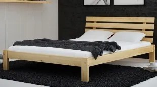 Eoshop Dřevěná postel Klara 160x200 + rošt ZDARMA - borovice