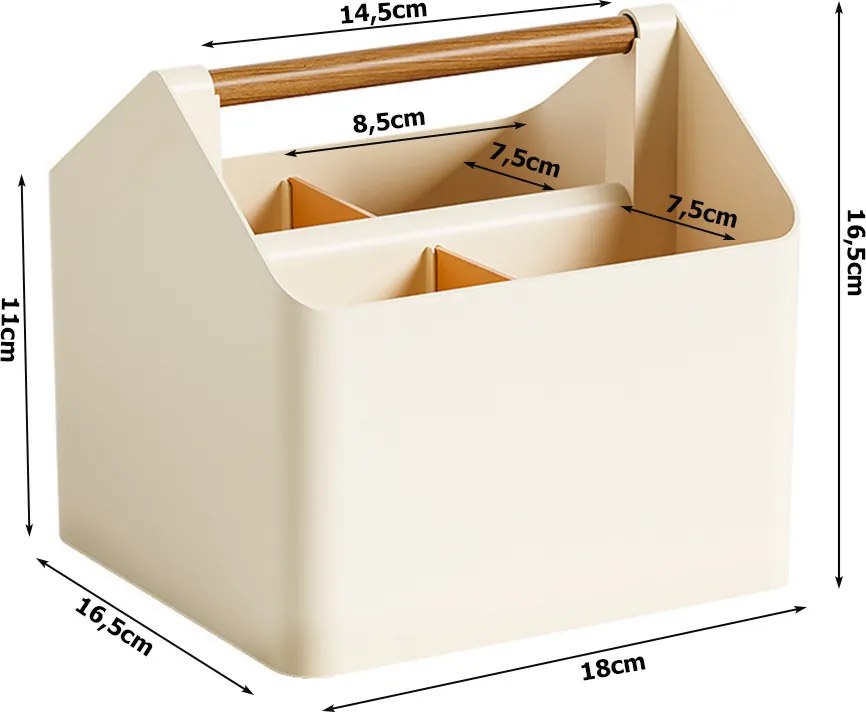 Verk Group Organizér na stůl na drobnosti do koupelny na kosmetiku