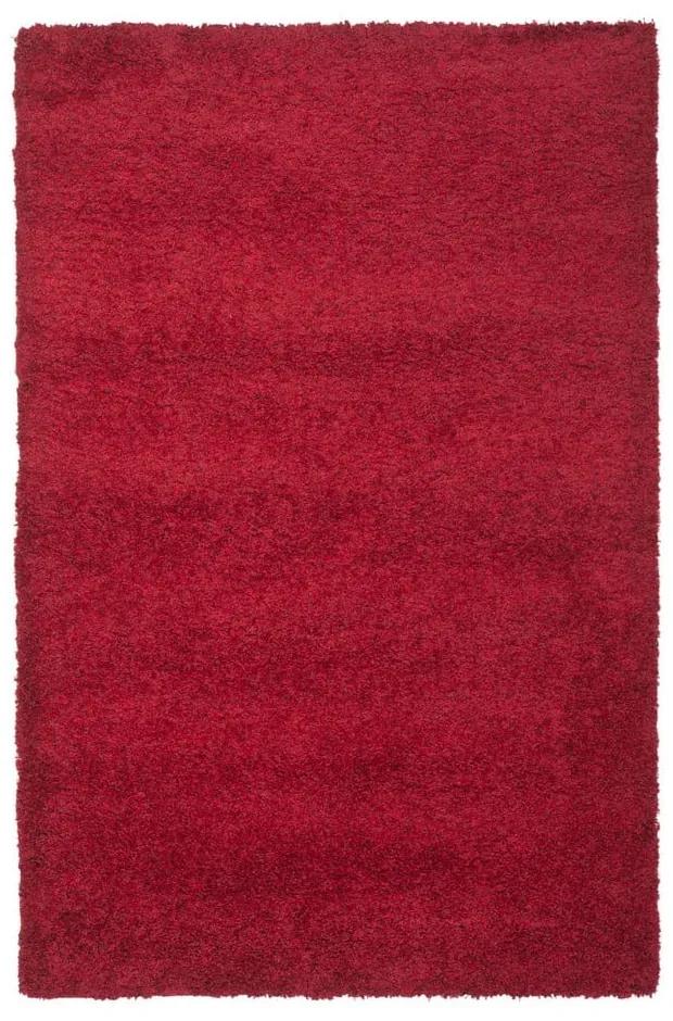 Červený koberec Safavieh Crosby Shag, 121 x 182 cm
