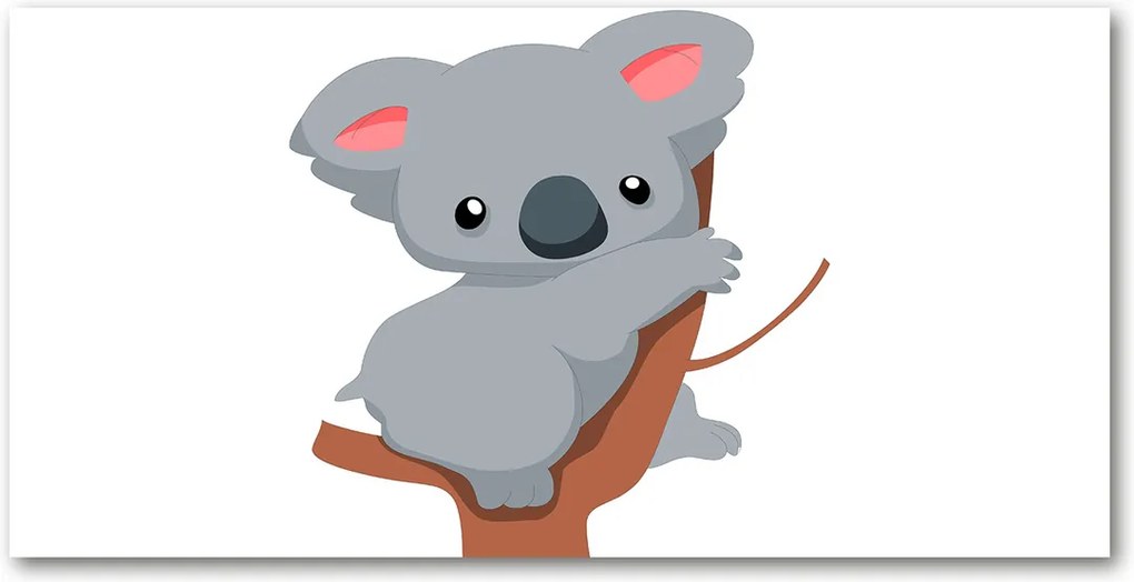 Fotoobraz na skle Koala na stromě
