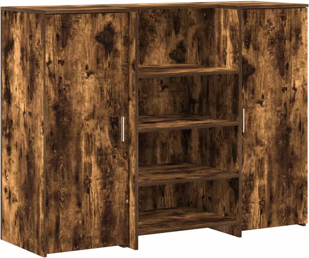 Recepční stůl kouřový dub 135x50x103,5 cm kompozitní dřevo 3324191