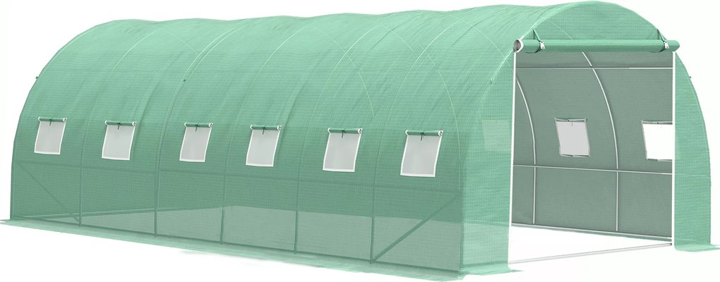 Zahradní fóliovník BestBerg BBGT-18G / 18 m² / 6 x 3 x 2 m / zelená