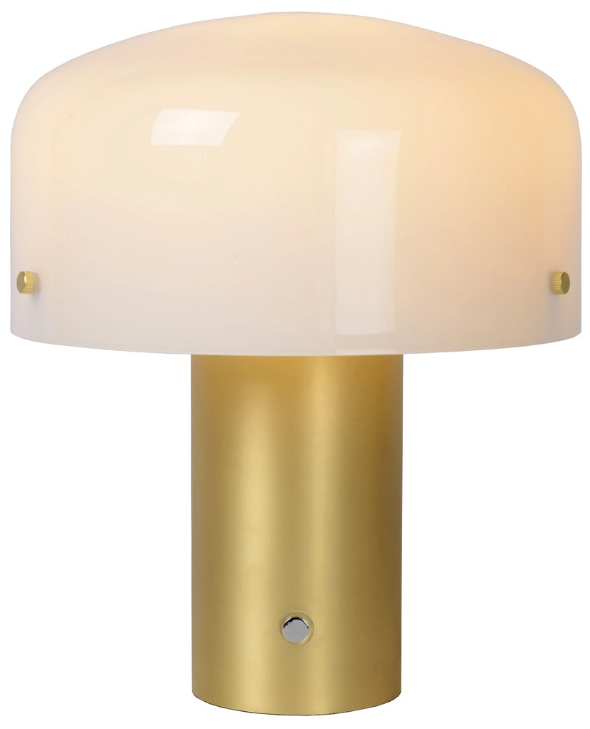 LUCIDE 05539/01/02 TIMON Lampička E27 1x25W matná zlatá/mosaz, opálová Lampy a lampičky na noční stolek