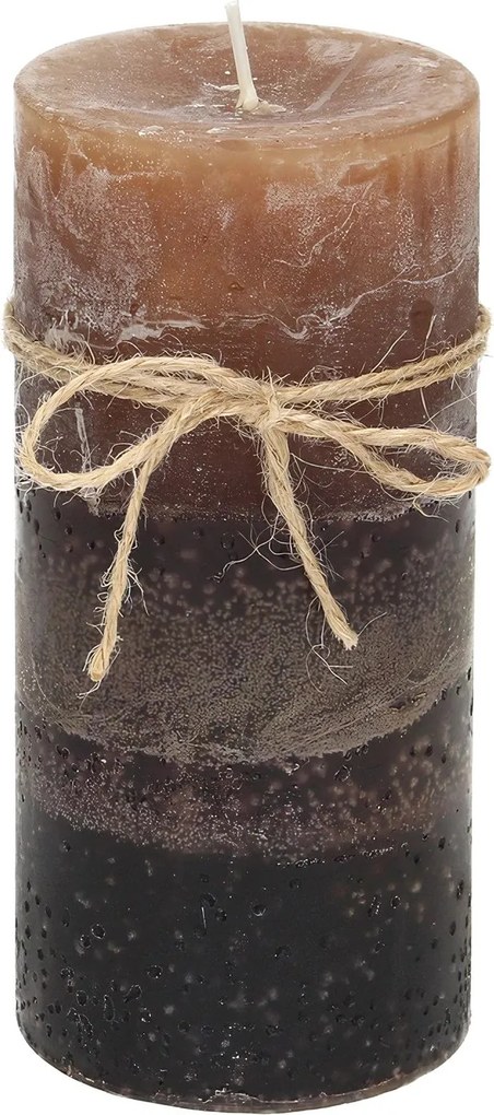 Svíčka Silvia 14cm dark brown