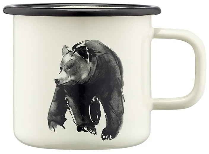 Hrnek Bear 0,37l, smalt / béžový