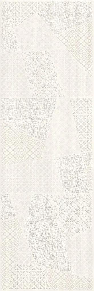 Cersanit Dekor Ferano White Patchwork Satin 74x24 - 162243