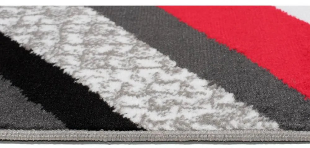 Kusový koberec PP Rico šedočervený 220x300cm