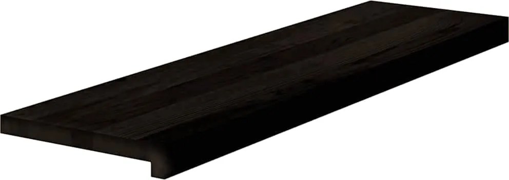 Nášlapy na schody 12 ks hnědo-černé 90x25x2 cm masivní dub 3283039