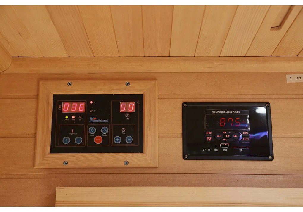 Infrasauna DeLuxe 2222 Carbon BT