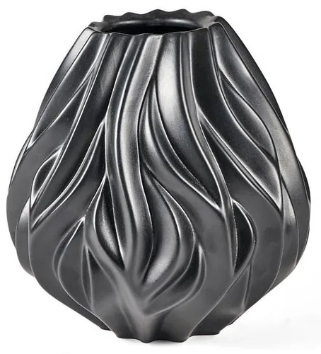 Morsø Porcelánová váza Flame 19 cm Black