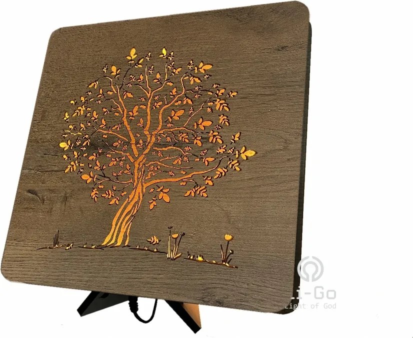 Li-Go "Ořešák" lampa 31x31 cm provedení povrchu: černá s patinou