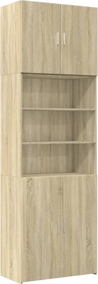 Skříň highboard dub sonoma 80 x 42,5 x 249 cm kompozitní dřevo 3281359