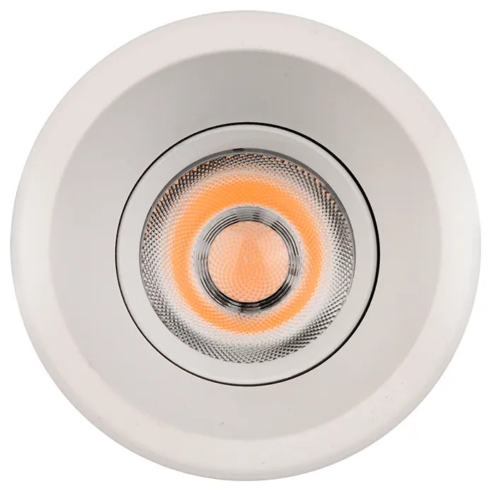 ACB Iluminacion Zapuštěné LED bodové svítidlo MOVE, ⌀ 85 mm, 12W, CRI90 Barva: Bílá, Teplota světla: 2700K - extra teplá bílá, Stmívání: DALI/PUSH