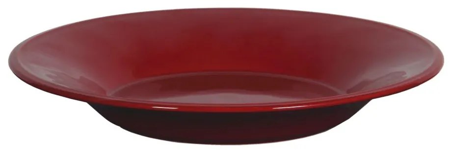 CÔTÉ TABLE Talíř na těstoviny Constance rouge, červená barva, keramika