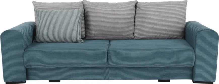 Extra prostorná pohovka, modrá / mentolová / světle šedá, Gilena BIG SOFA