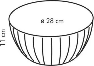 TESCOMA Mísa plastová DELÍCIA ø 28 cm, 5,0 l, žlutá