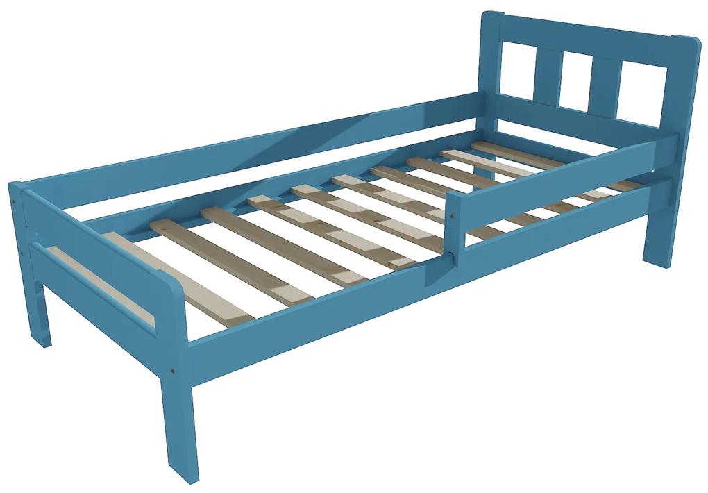 Vomaks Dětská postel se zábranou VMK010C KIDS Rozměr: 140 x 200 cm, Barva: barva modrá