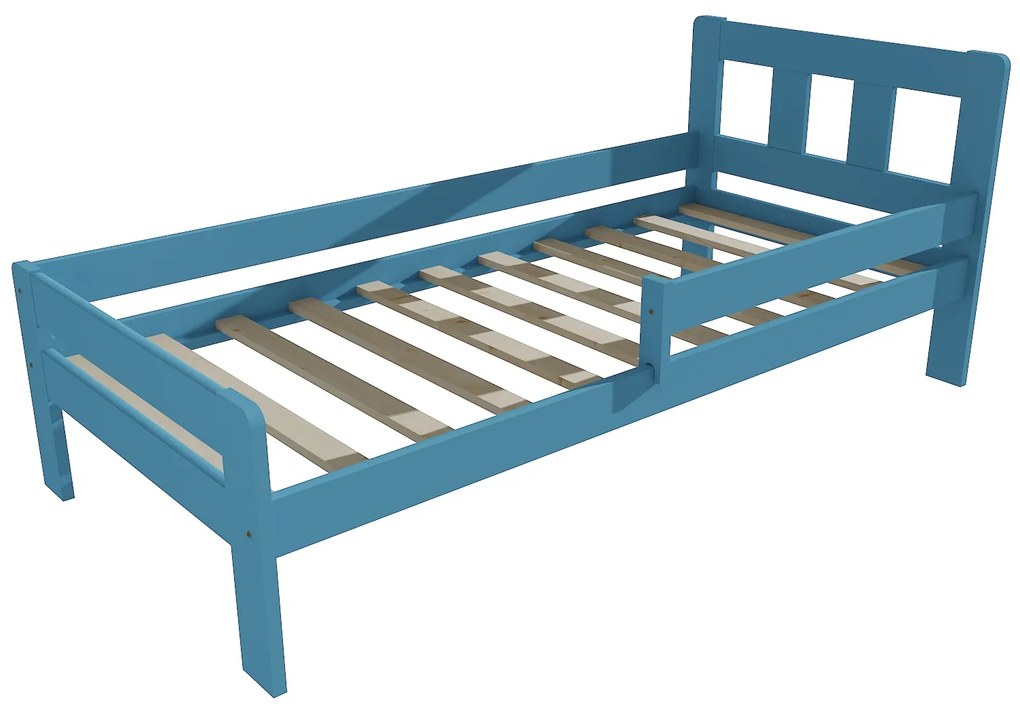 Vomaks Dětská postel se zábranou VMK010C KIDS Rozměr: 70 x 160 cm, Barva: barva modrá