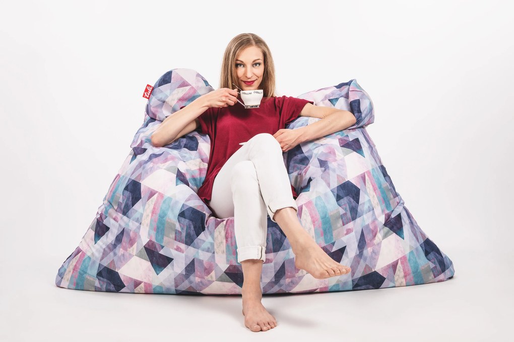 Tuli Sofa sedací vak Provedení: Abstrakt - vzorovaný polyester