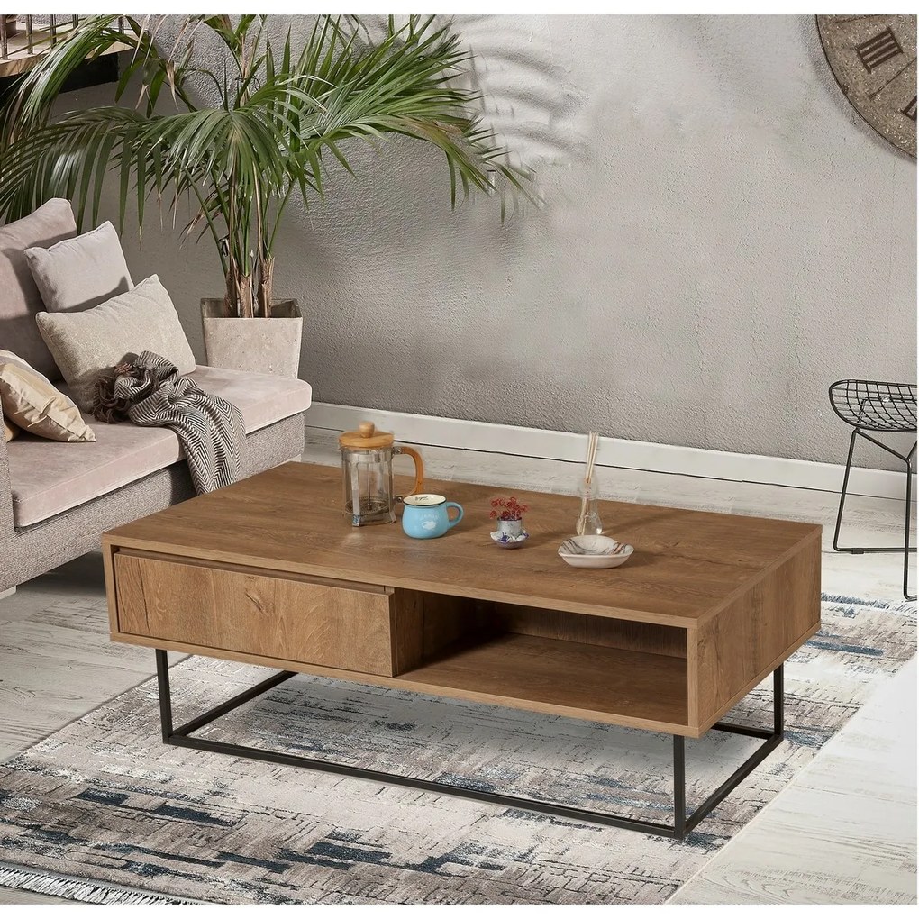 Konferenční stolek Dale Walnut and Black