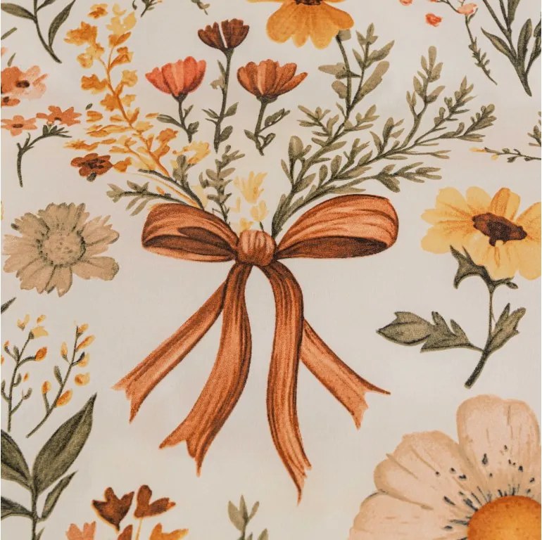 Krepové povlečení FLORAL RIBBON POLY barevné Rozměr povlečení: 70 x 90 cm | 140 x 200 cm