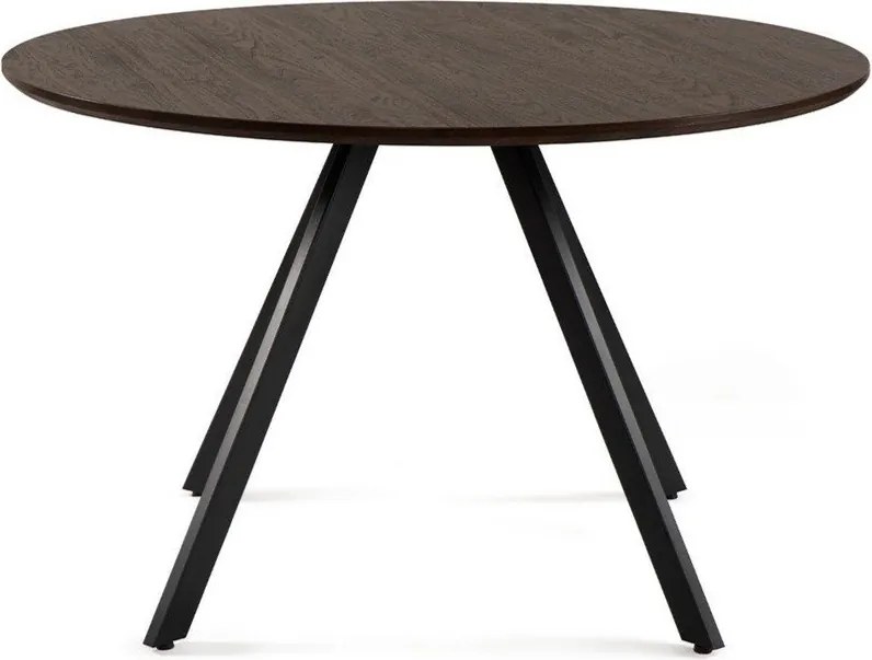 Kulatý jídelní stůl v dekoru ořechu ø 120 cm Rivo – Bonami Essentials