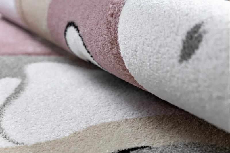 Dywany Łuszczów Dětský kusový koberec Petit Flamingos hearts cream Rozměry koberců: 120x170